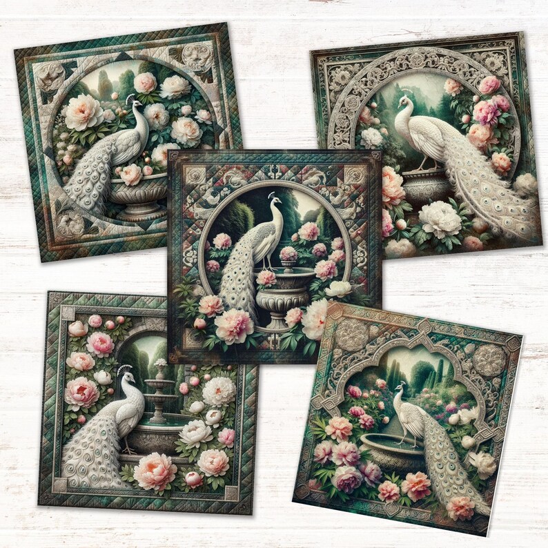 Quilt Fabric Panels – Victorian Garden Grace Sewing Art - Etsy