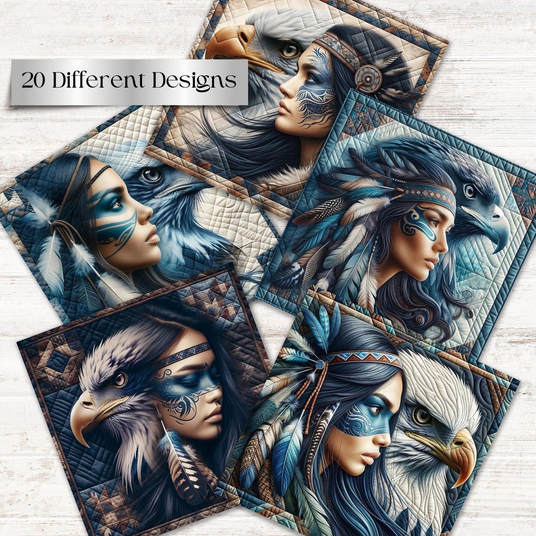 Spirit of the Sky Guardian Fabric Panels - 20 Unique Designs for Sewing ...