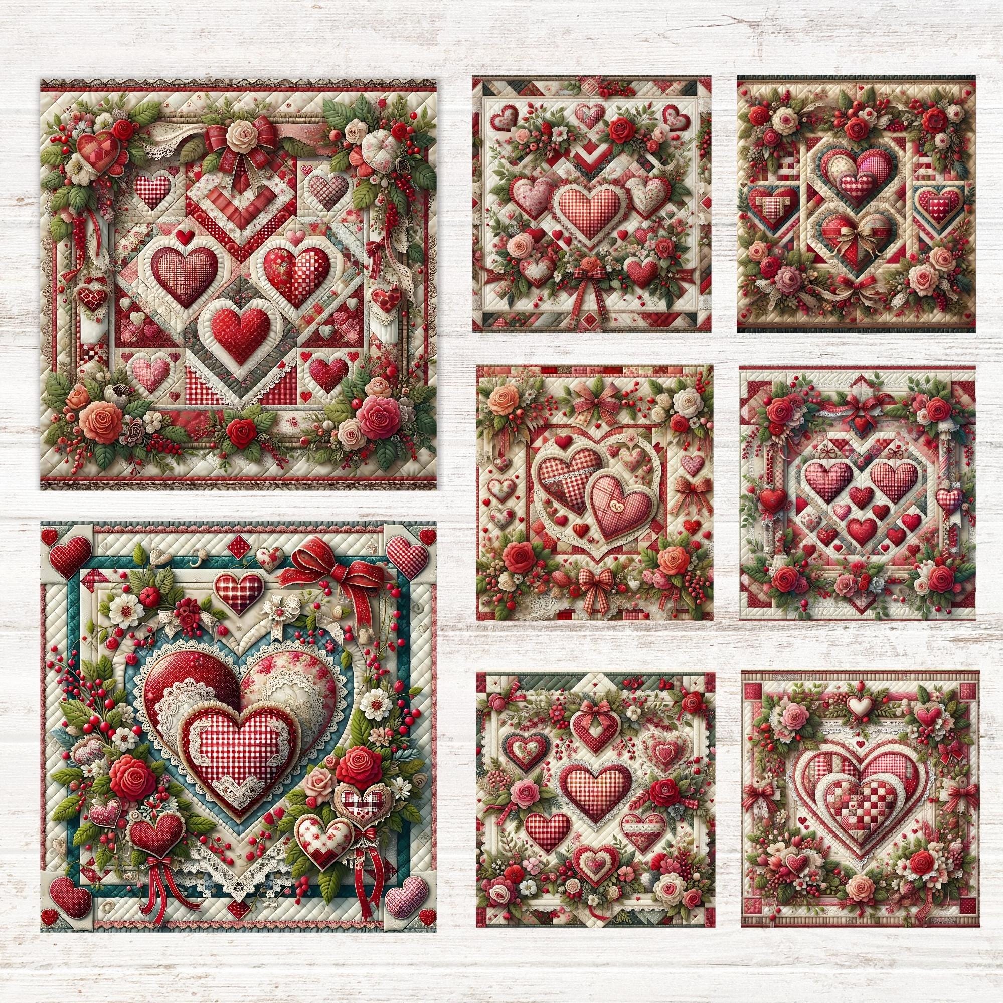 Quilted Treasures of the Heart Fabric Panels - 20 Unique Designs for ...