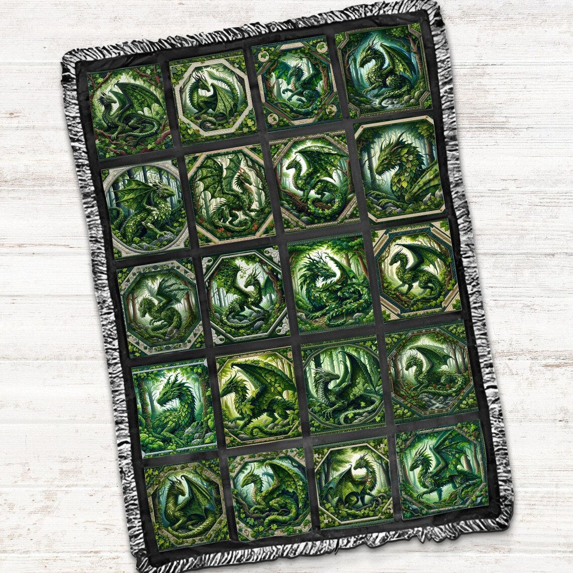 Enchanted Forest Guardians Fabric Panels - 20 Unique Designs for Sewing ...