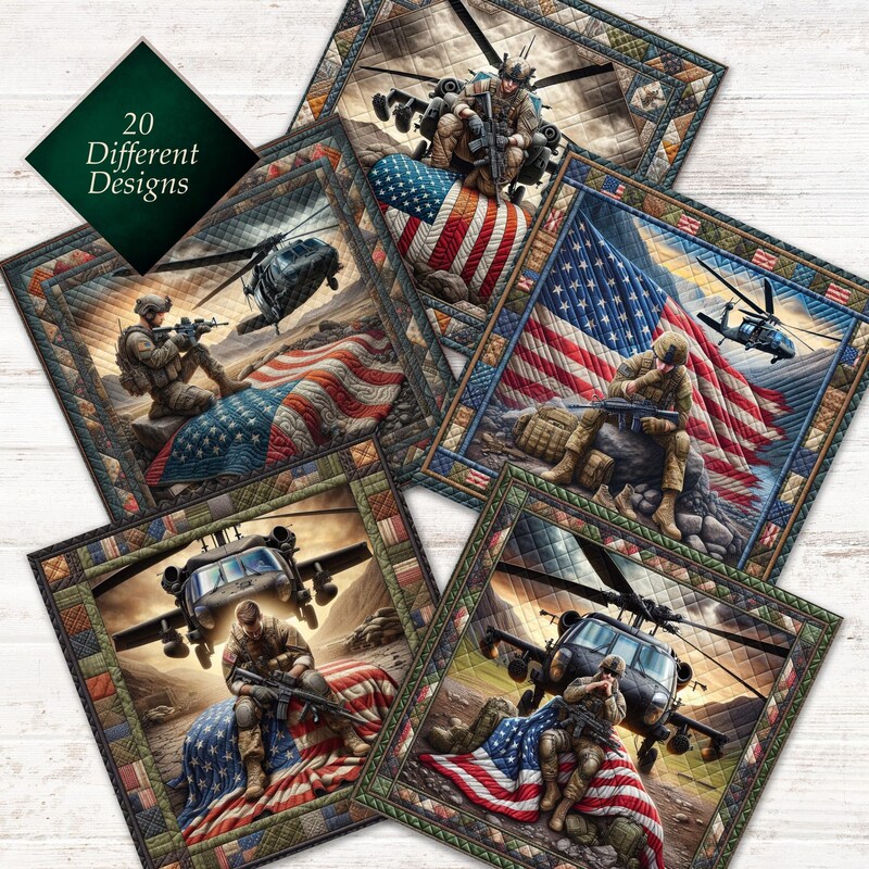 Military Quilt Panel - Etsy