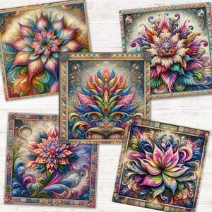 Radiant Bloom Art Fabric Panels - 20 Unique Designs for Quilting ...