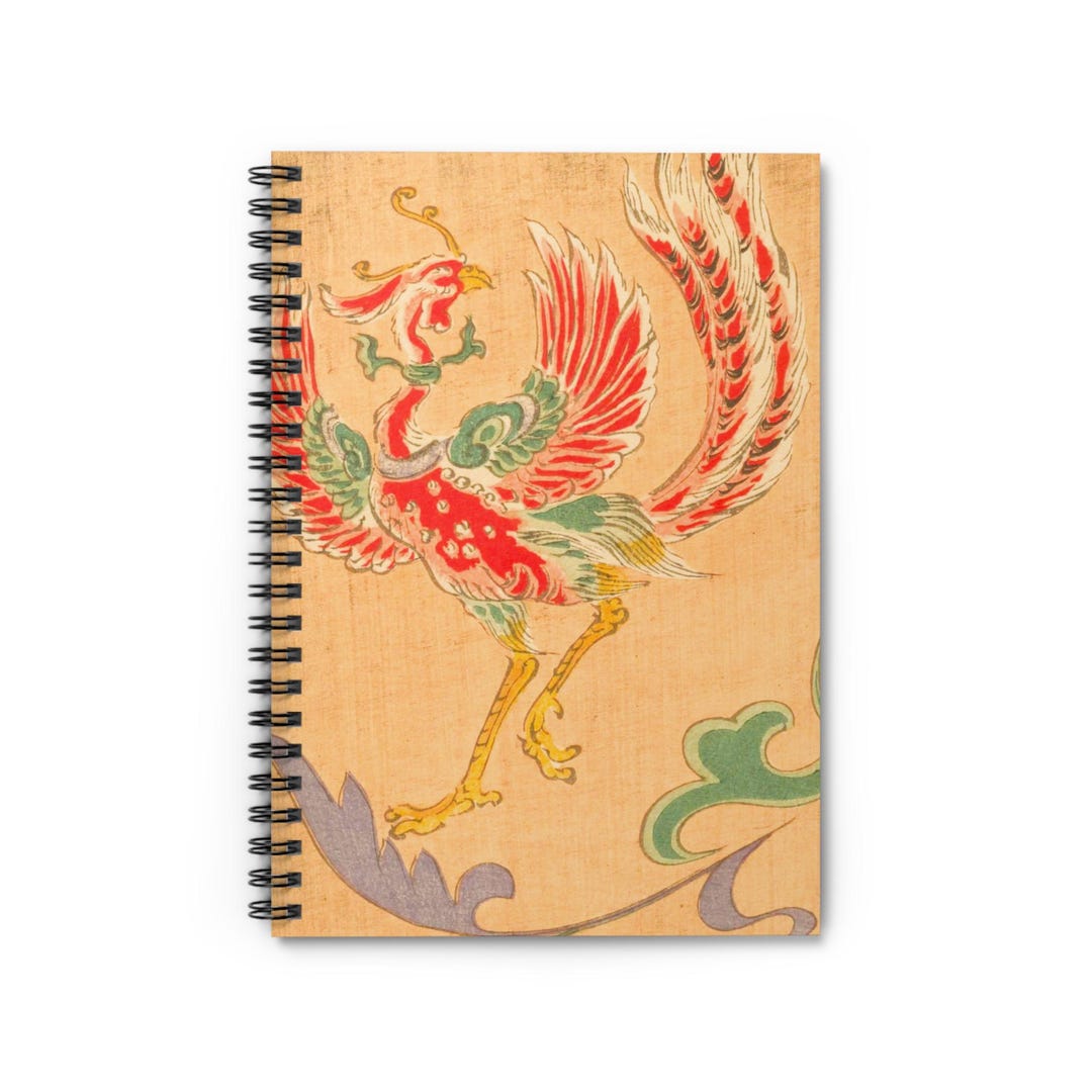 Artistic Phoenix Spiral Notebook - Ruled Lines, Perfect for Journaling ...