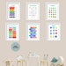 Set of 7 Kids Educational Posters Learning Art Alphabet, Numbers, Color ...