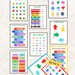 Set of 7 Kids Educational Posters Learning Art Alphabet, Numbers, Color ...