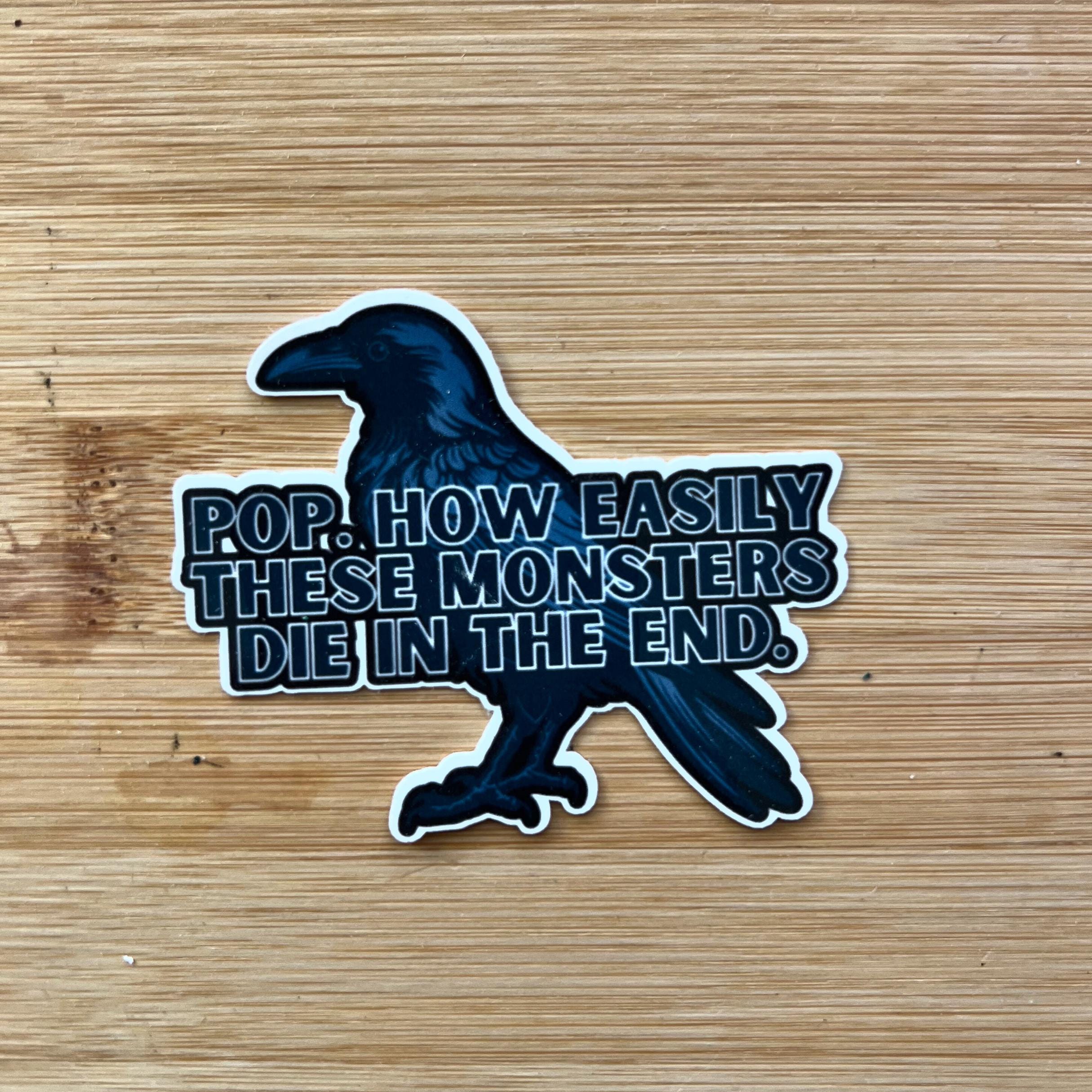 The Golden Raven Pop Sticker | All for the Game | Bookish | Stickers ...