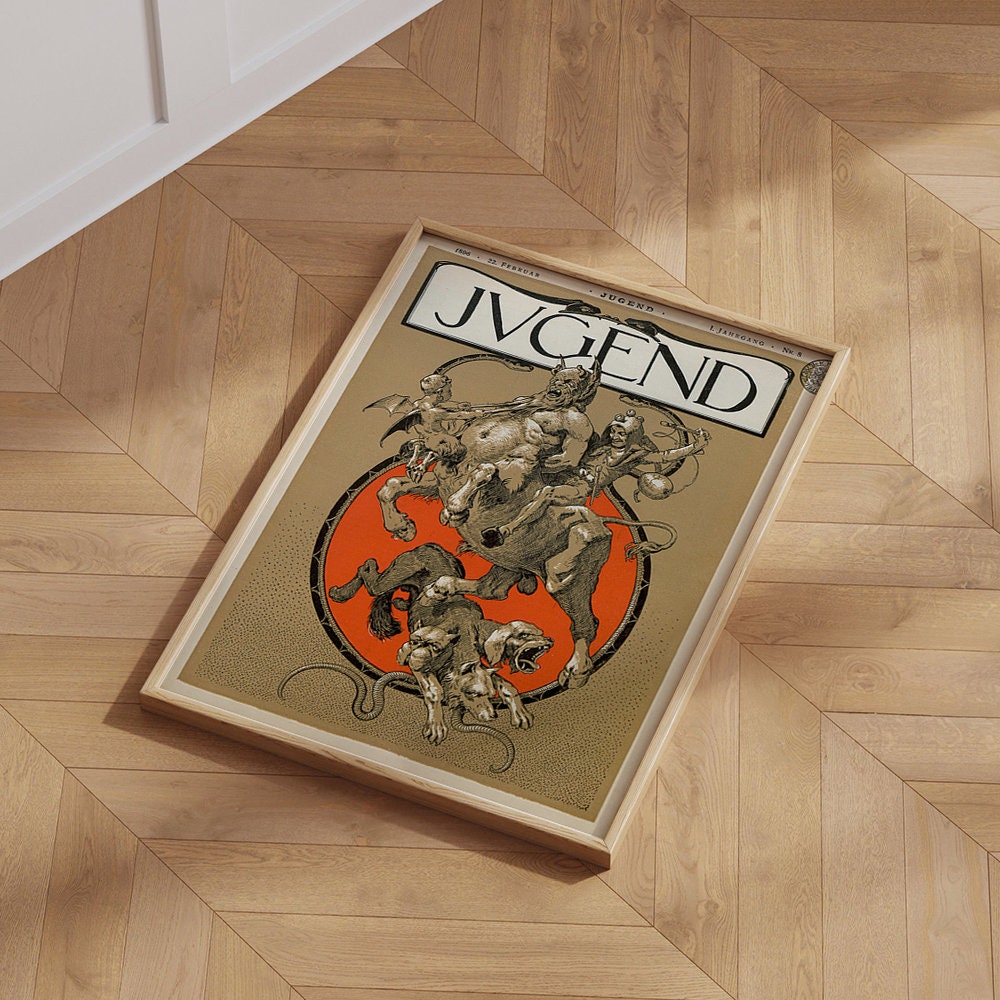 Jugend Magazine Cover, German Arts Magazine, Vintage Poster, Art ...