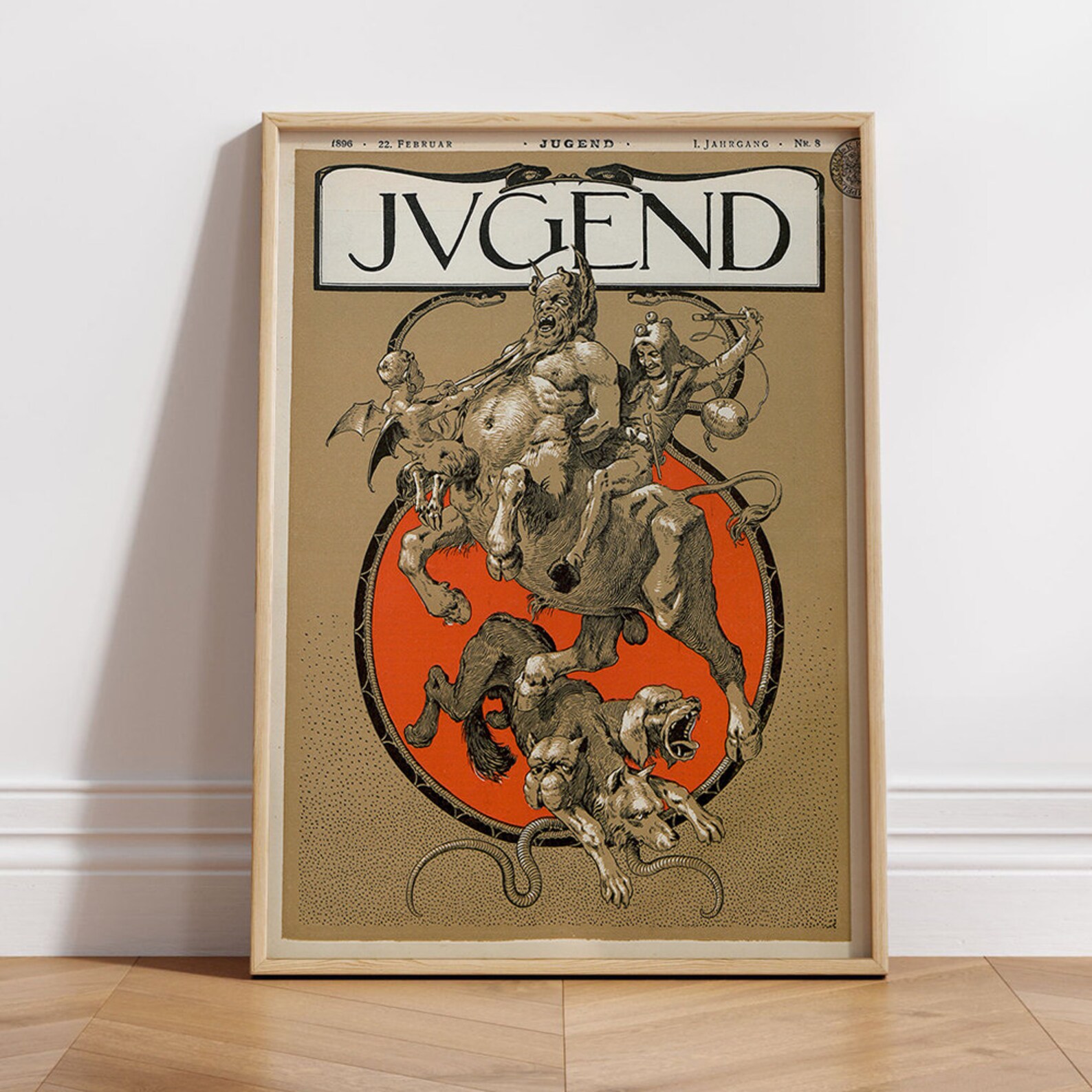 Jugend Magazine Cover, German Arts Magazine, Vintage Poster, Art ...