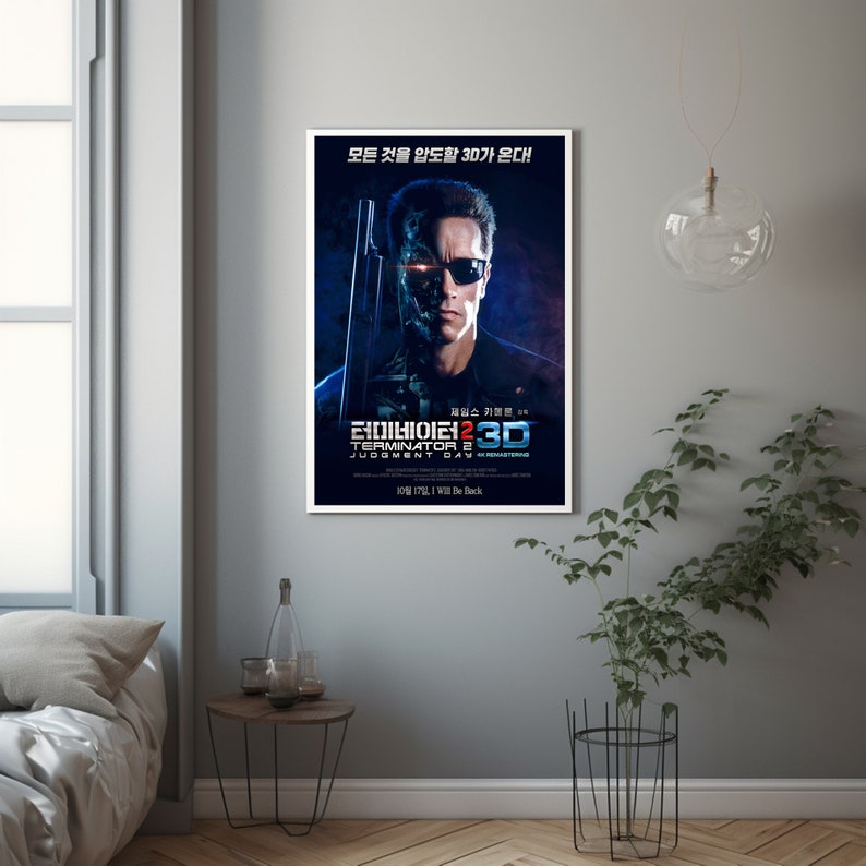 Terminator 2 Judgment Day Movie Poster Canvas Wall Art-room Decor-home ...