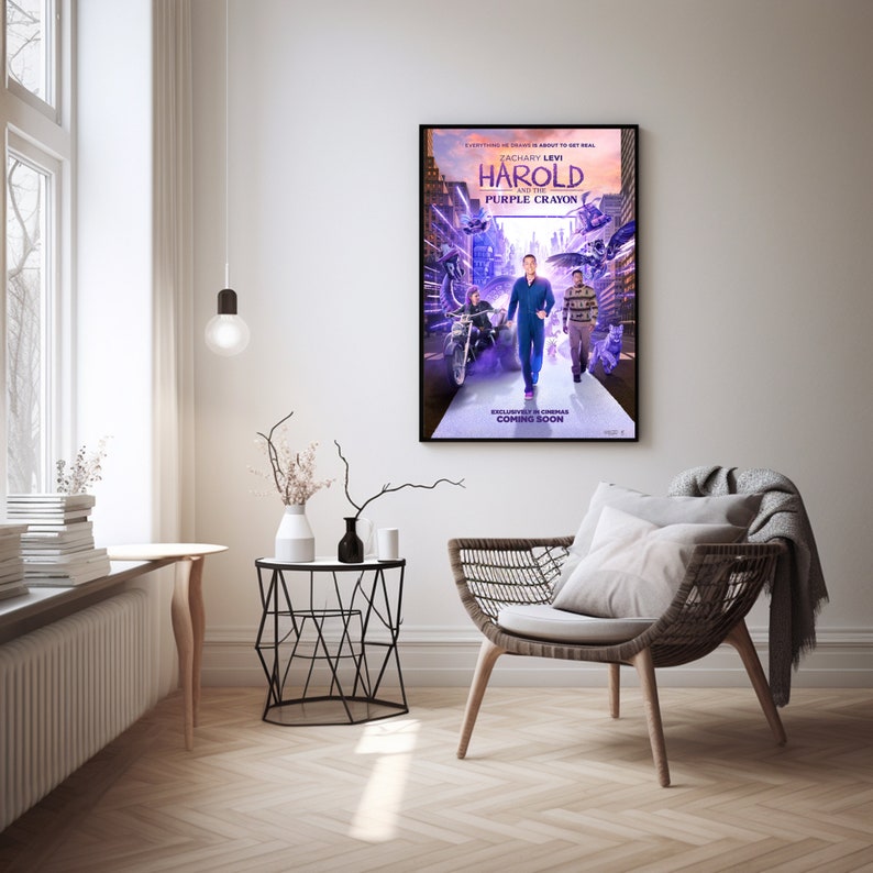 Harold and the Purple Crayon Movie Poster Canvas Wall Art-room Decor ...