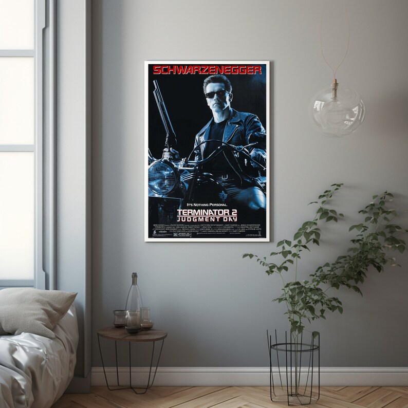Terminator 2 Judgment Day Movie Poster Canvas Wall Art-room Decor-home ...