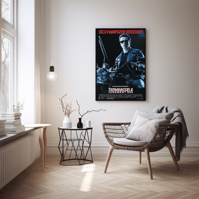 Terminator 2 Judgment Day Movie Poster Canvas Wall Art-room Decor-home ...