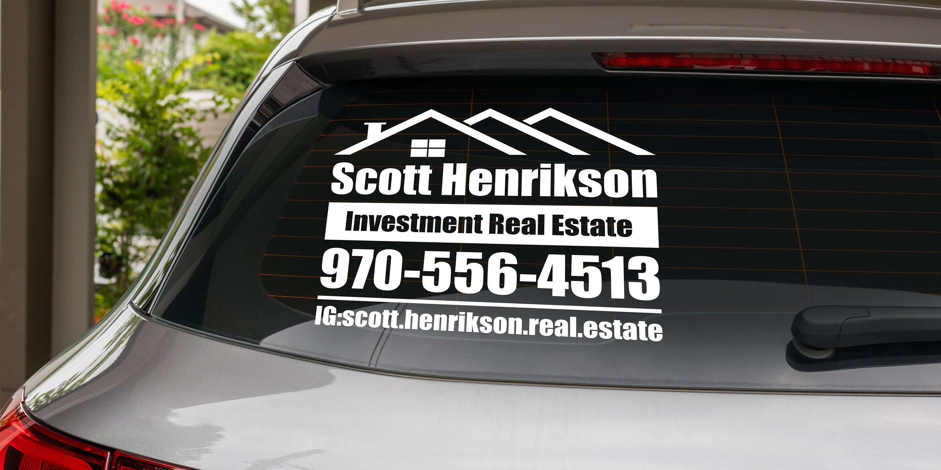 Custom Real Estate Agent Car Decal: Personalized Realtor Marketing - Etsy
