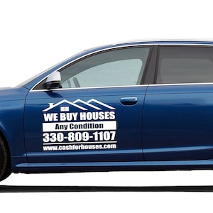 Custom Real Estate Agent Car Decal - Personalized Realtor Marketing ...
