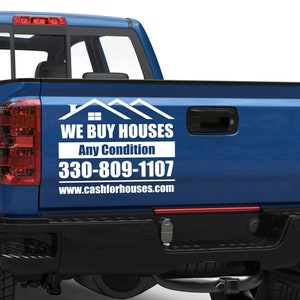 Custom Real Estate Agent Car Decal - Personalized Realtor Marketing ...