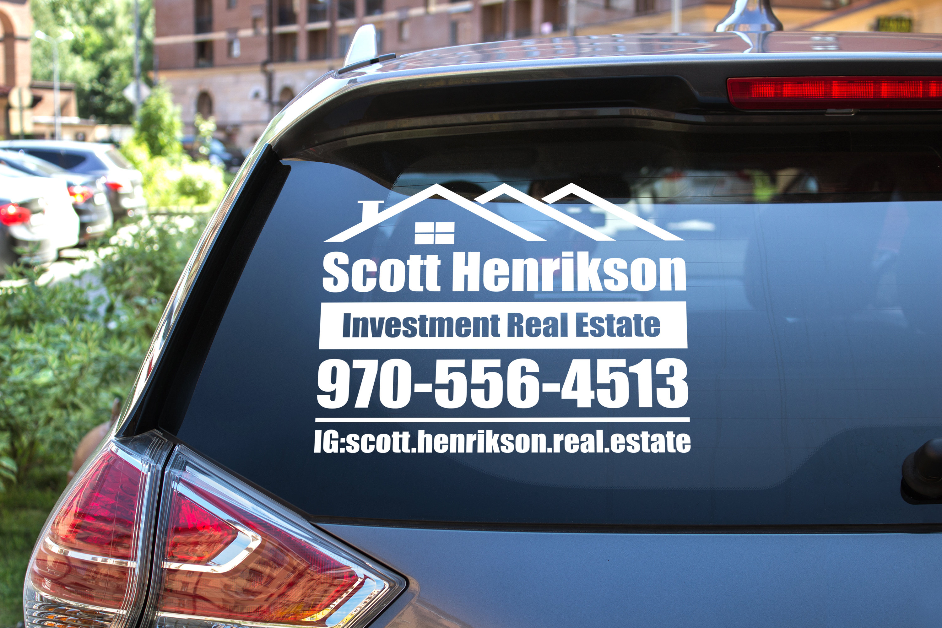Custom Real Estate Agent Car Decal: Personalized Realtor Marketing - Etsy
