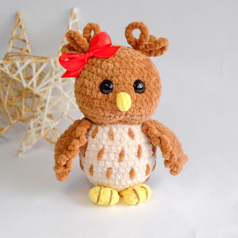 Owl Crochet Soft Toy Pattern English PDF Pattern - Etsy