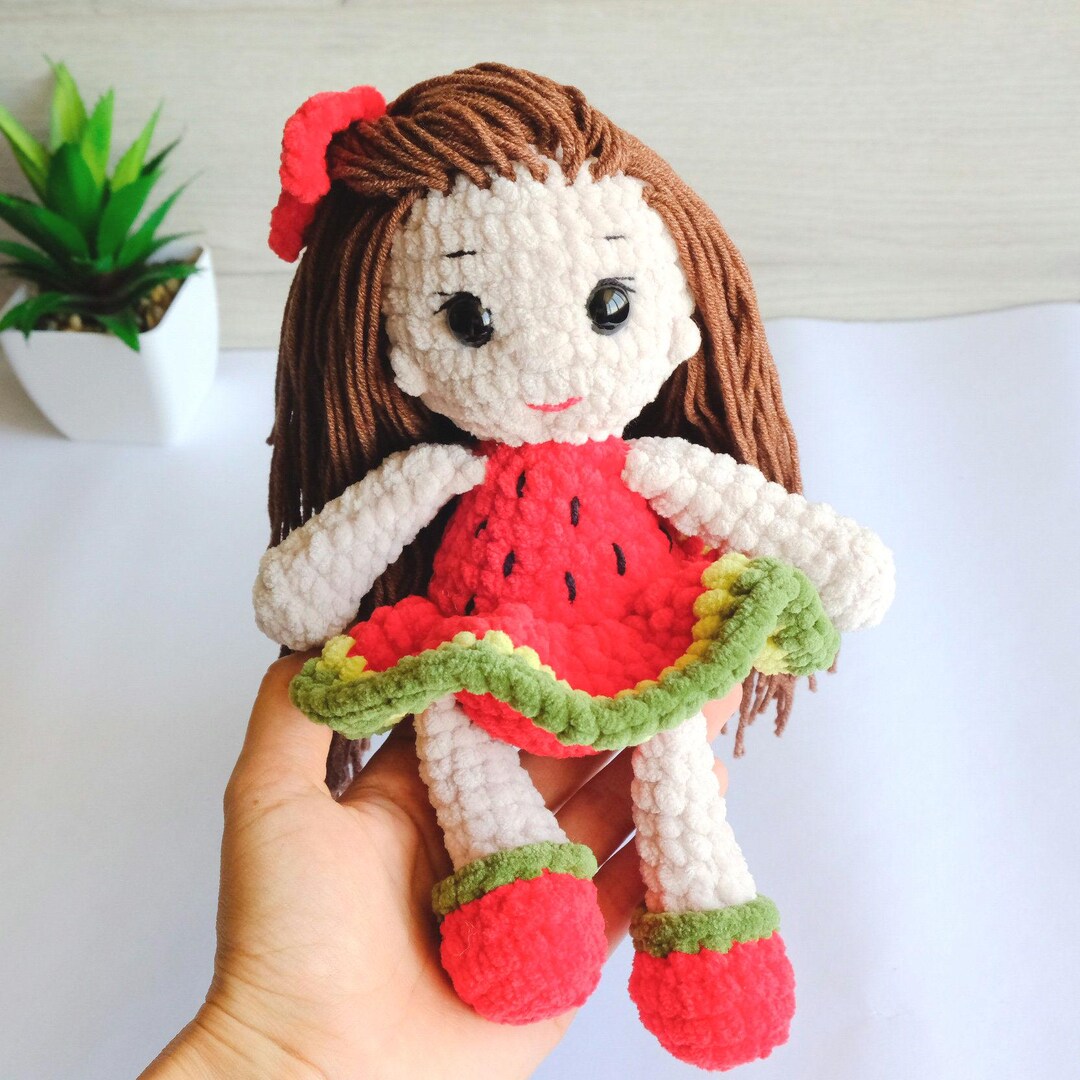 Watermelon Plush Doll, Summer Gift Baby Girl, Toy for Kids Birthday ...
