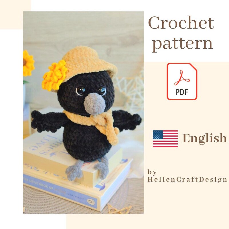 Crow Plush Pattern - Etsy