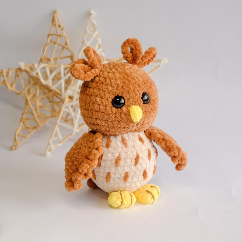 Owl Crochet Soft Toy Pattern English PDF Pattern - Etsy