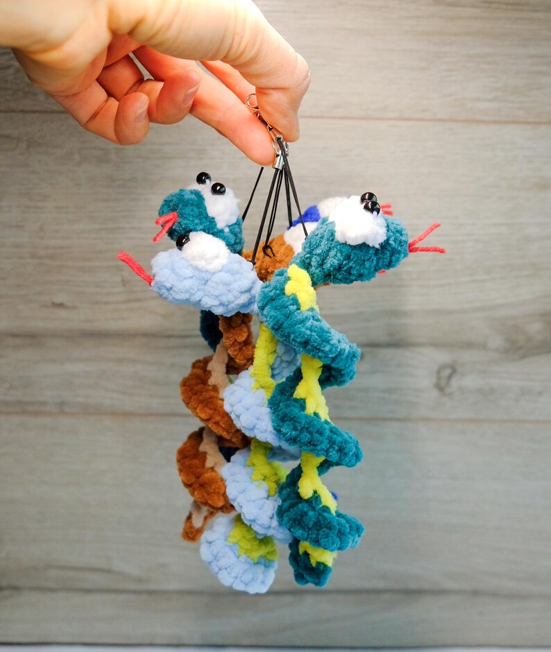 Snake Keychain Crochet Pattern English PDF Pattern - Etsy