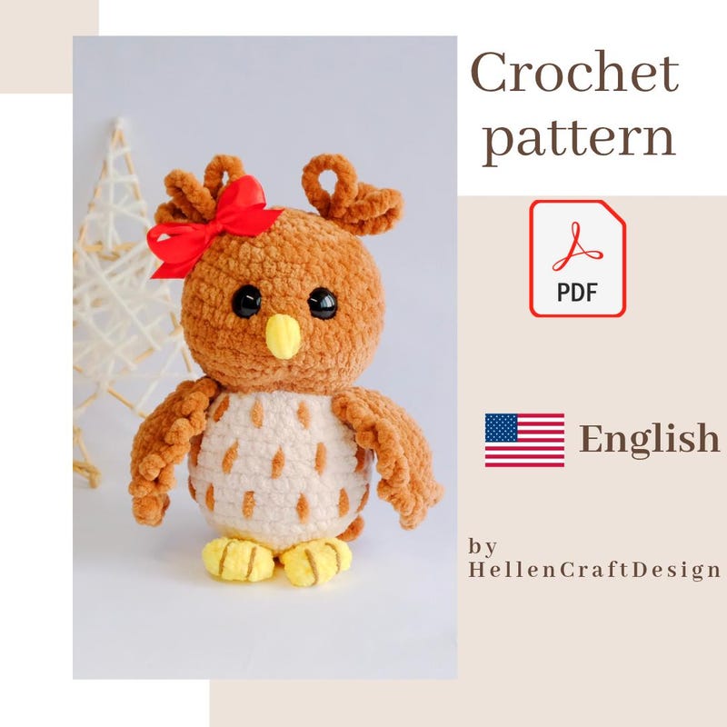 Owl Soft Toy - Etsy