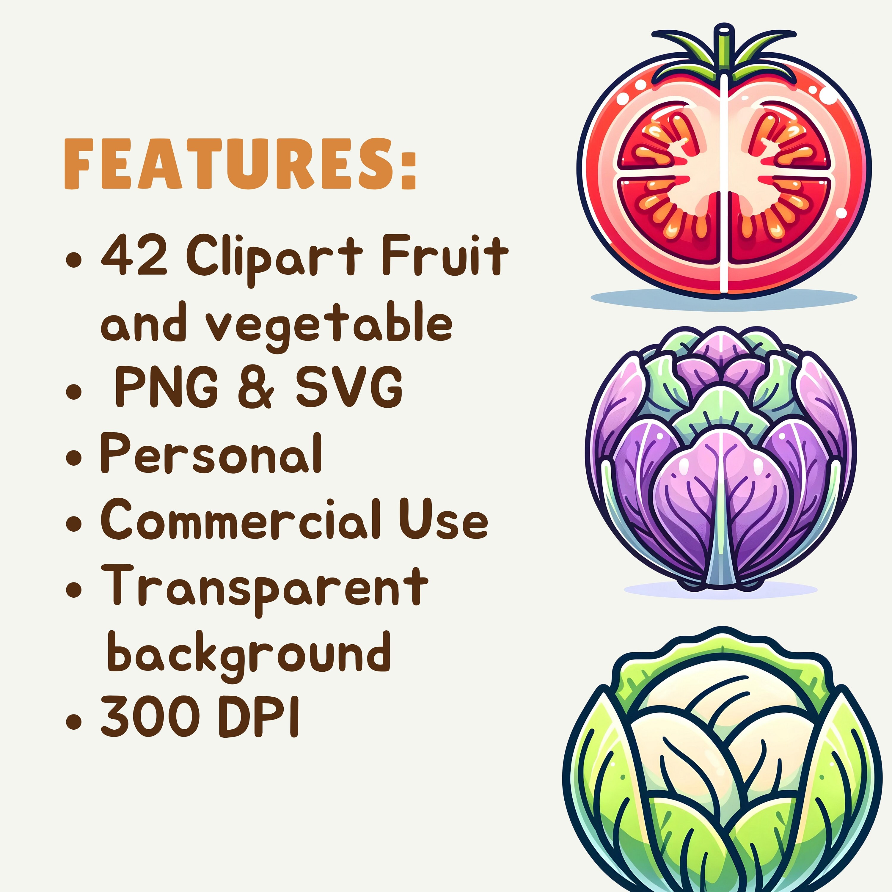 Fruits and Vegetables Clipart Set,watercolor Clipart Vegetables,vibrant ...