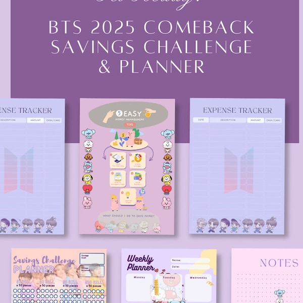 Bts 2025 Planner Printable - Etsy