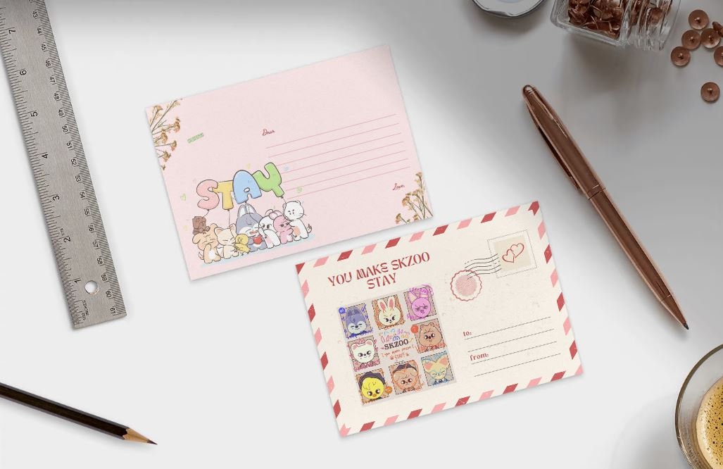 Stray Kids Themed Digital and Printable Postcard Stray Kids Merch Stray ...