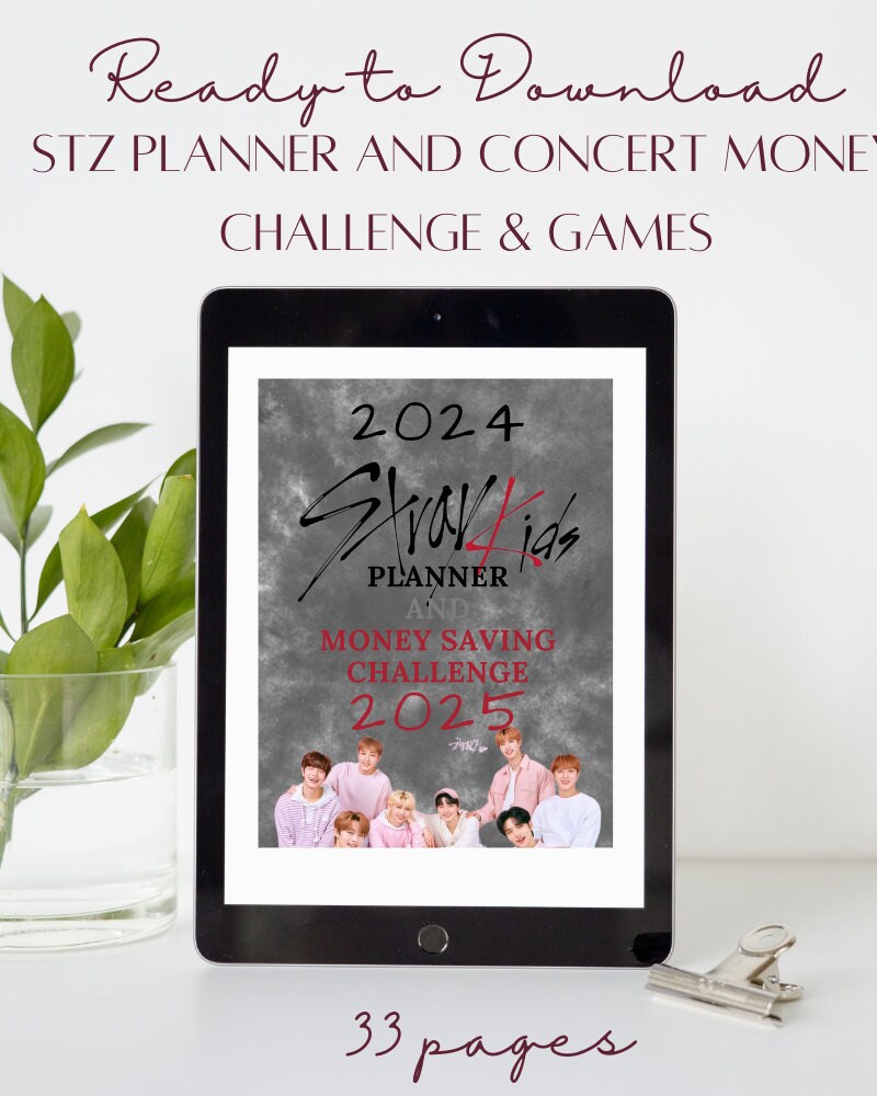 SKZ Stray Kids Planner Money Challenge Mini Games Digital Download ...
