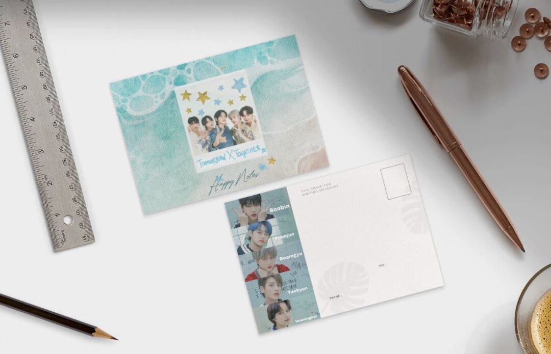 TXT Themed Postcard TXT Digital and Printable Postcard Moa Merch Stray ...