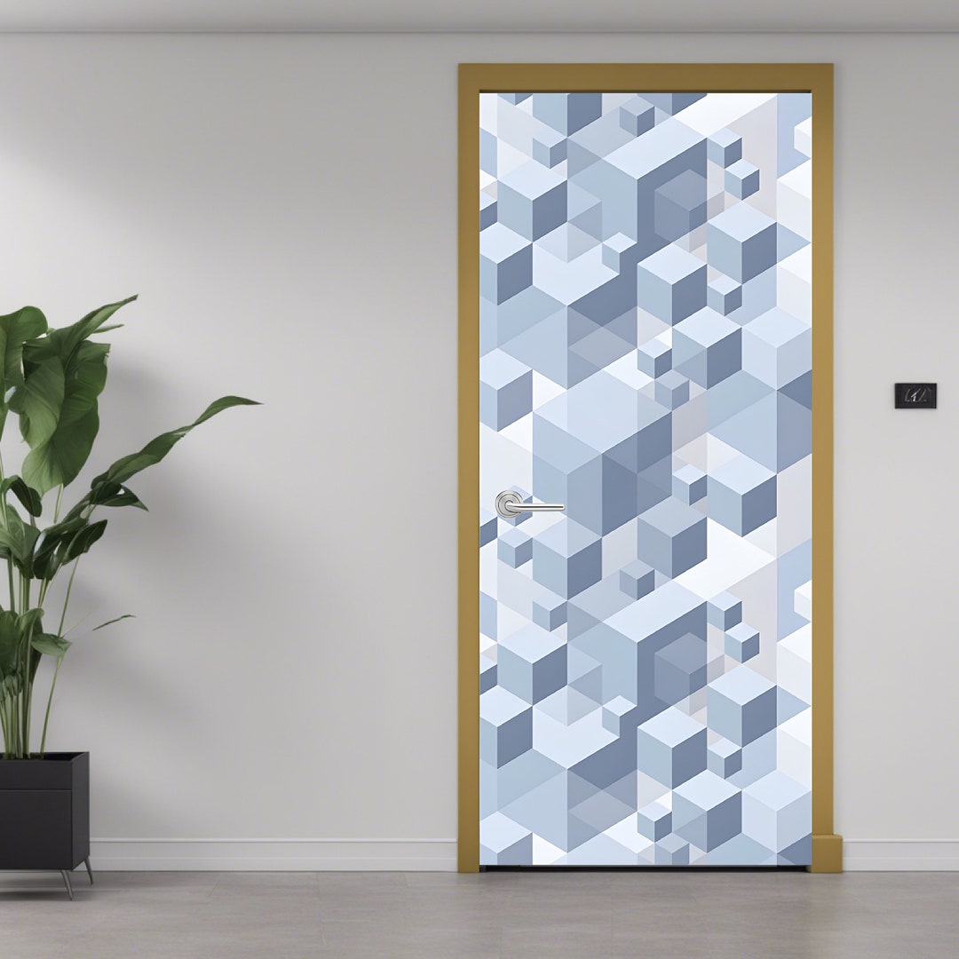 Door Curtain Square Cube, Door Wrapping Solutions, Door Sticker Designs ...