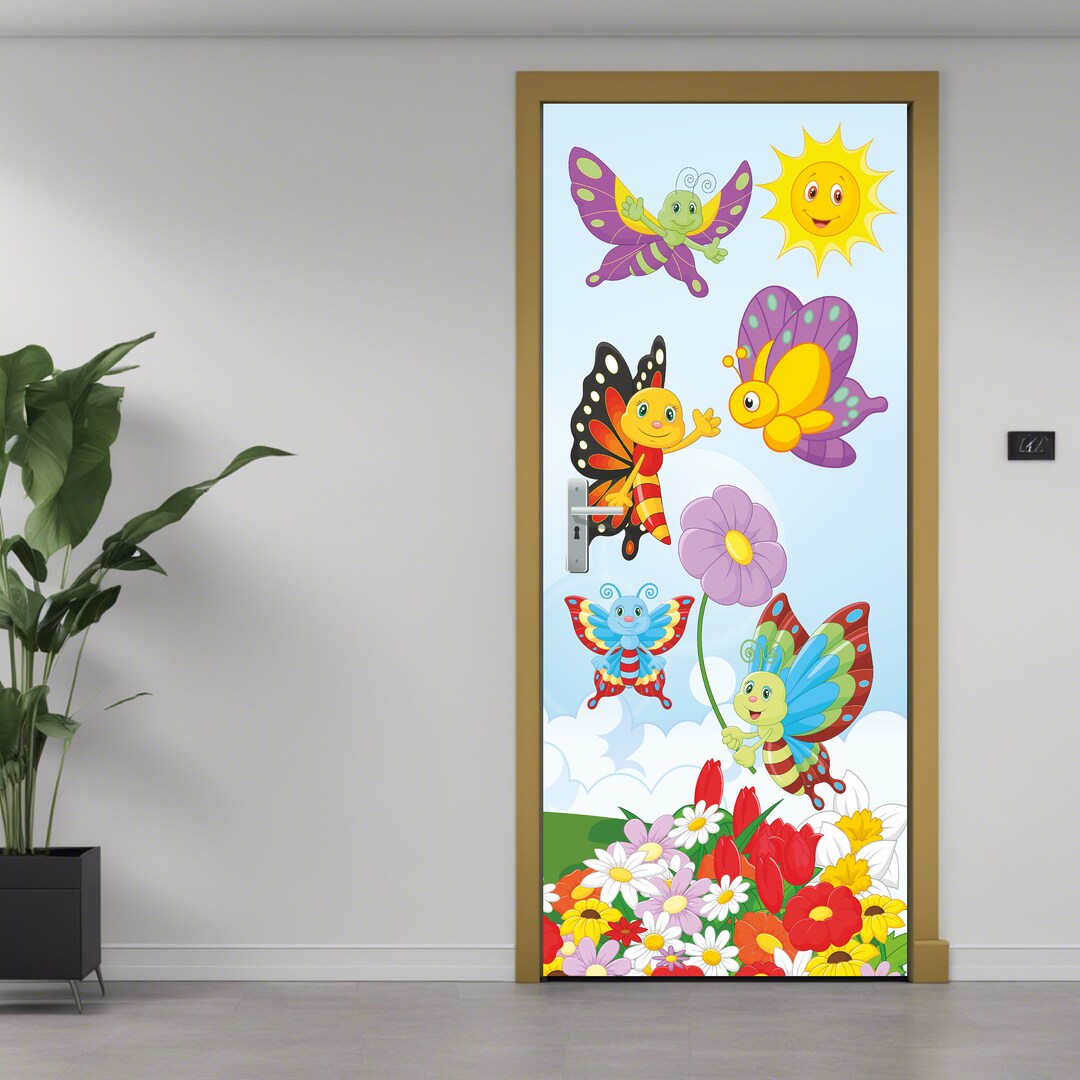 Classroom Door Decal, Door Decoration, Front Door Sign, 3D Door Sticker ...