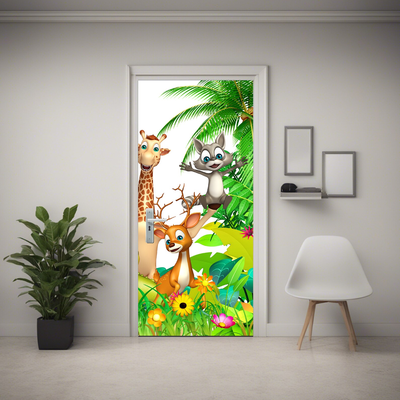 Cute Cartoon Figures, Kindergarten Door Covering, Boss Door Decor ...