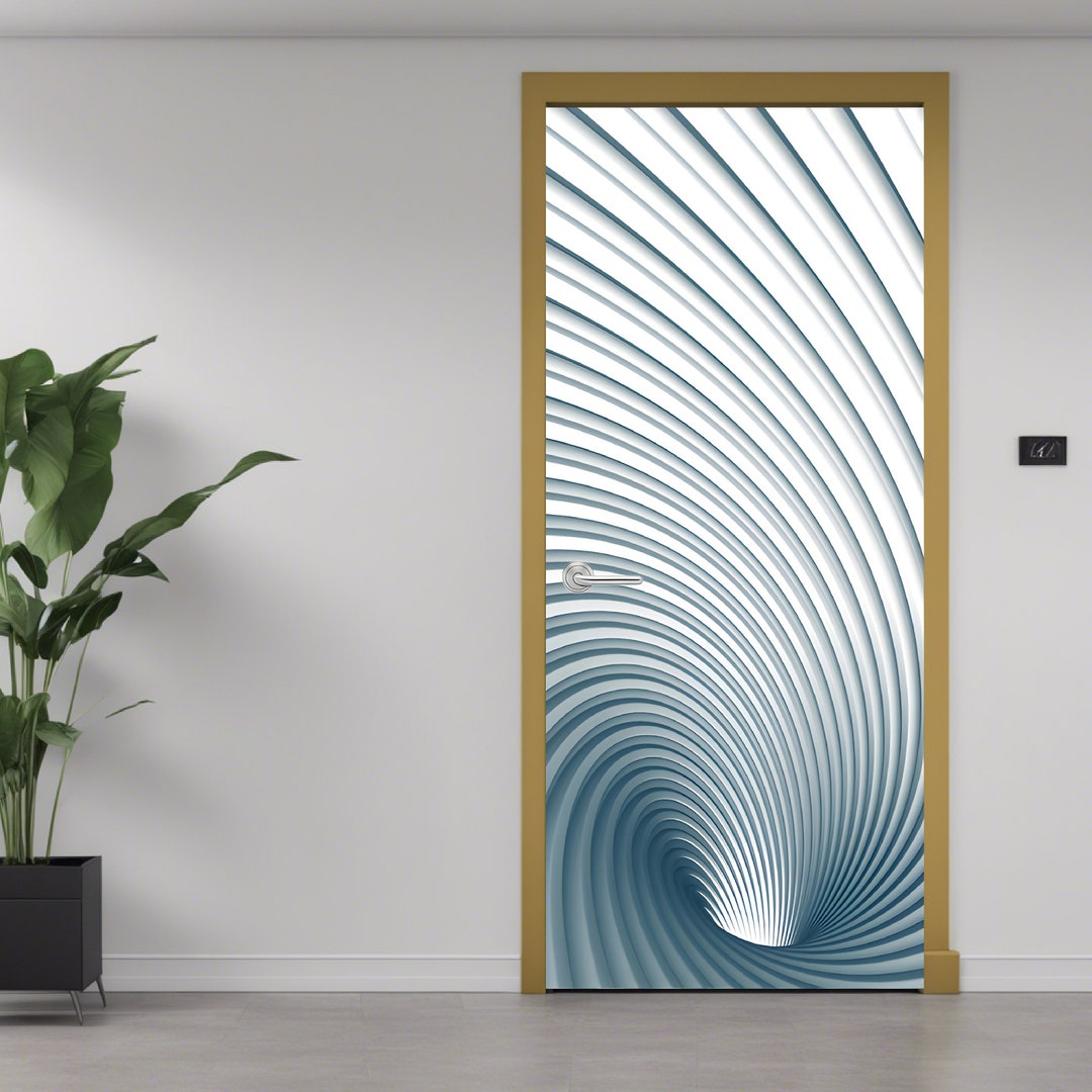 3D Door Mural, Endless Tunnel, Space Tunnel, Swirl Door, Door Decal ...