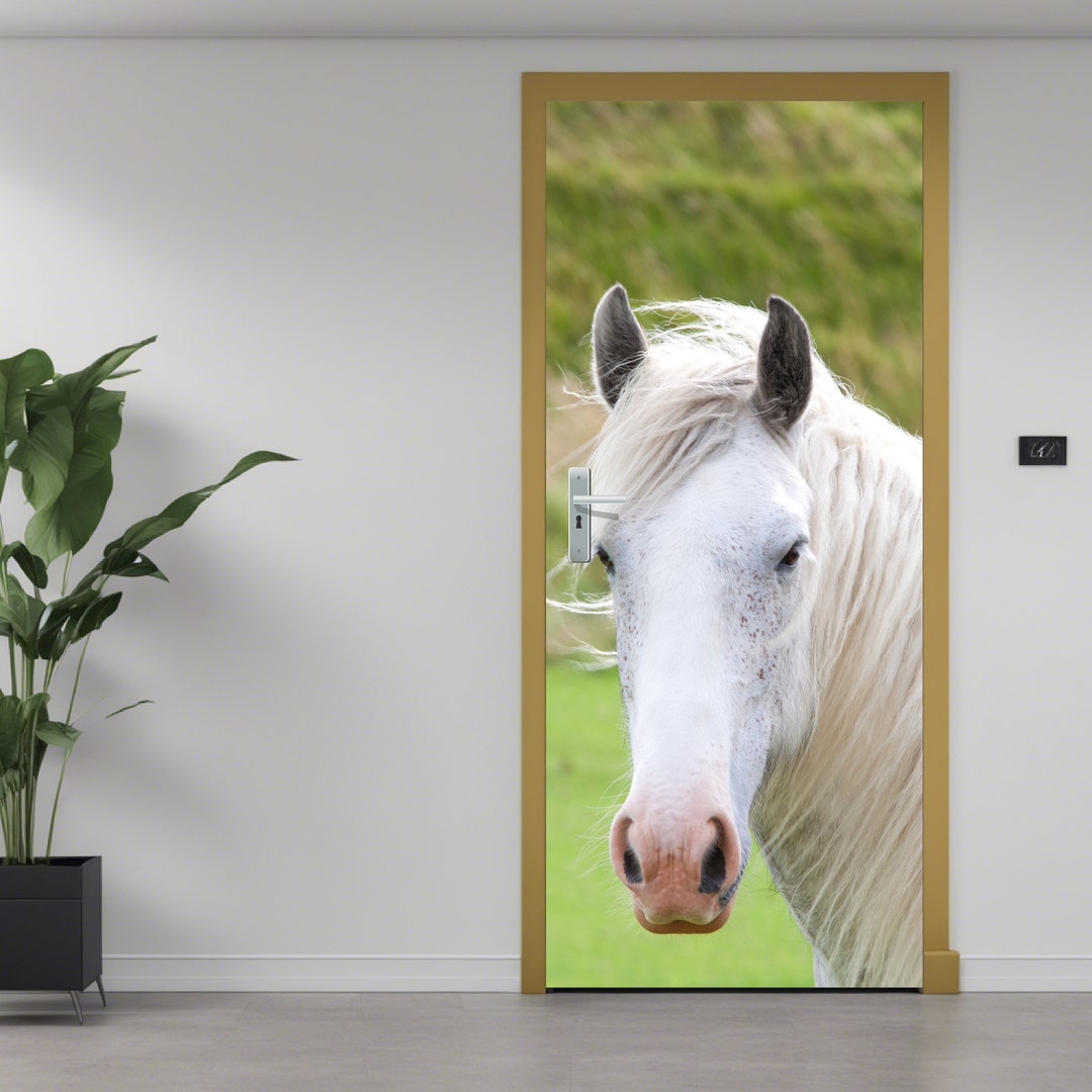 Door Sticker for Horse Farm, Farmhouse Door Tag, Door Makeover ...