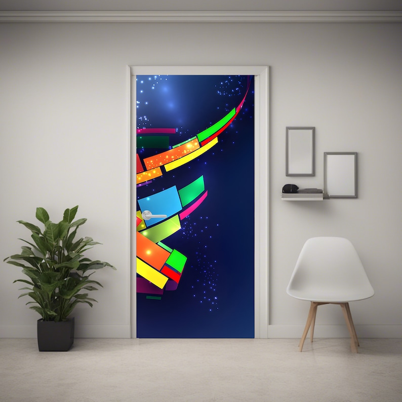 Graphic Door Cladding, Mural Door Coverings, Door Surface Decoration ...