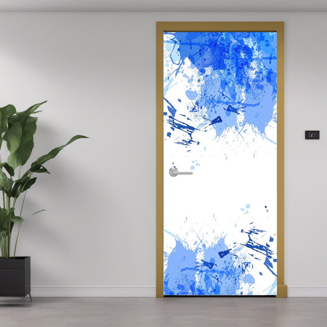 3D Door Decal, Abstract Painting Door Sticker, Door Graphics, Vinyl ...