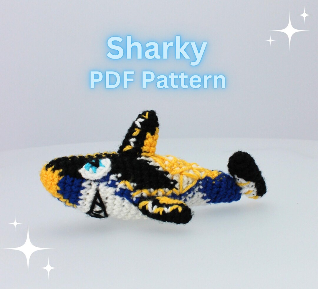 Sharky Amigurumi Plush Pattern - Etsy