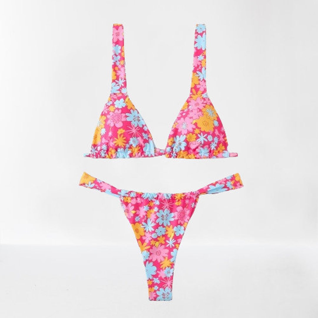 Floral Bikini, Print Bikini, Bikini Set, Summer Bikini, Gift for Her ...