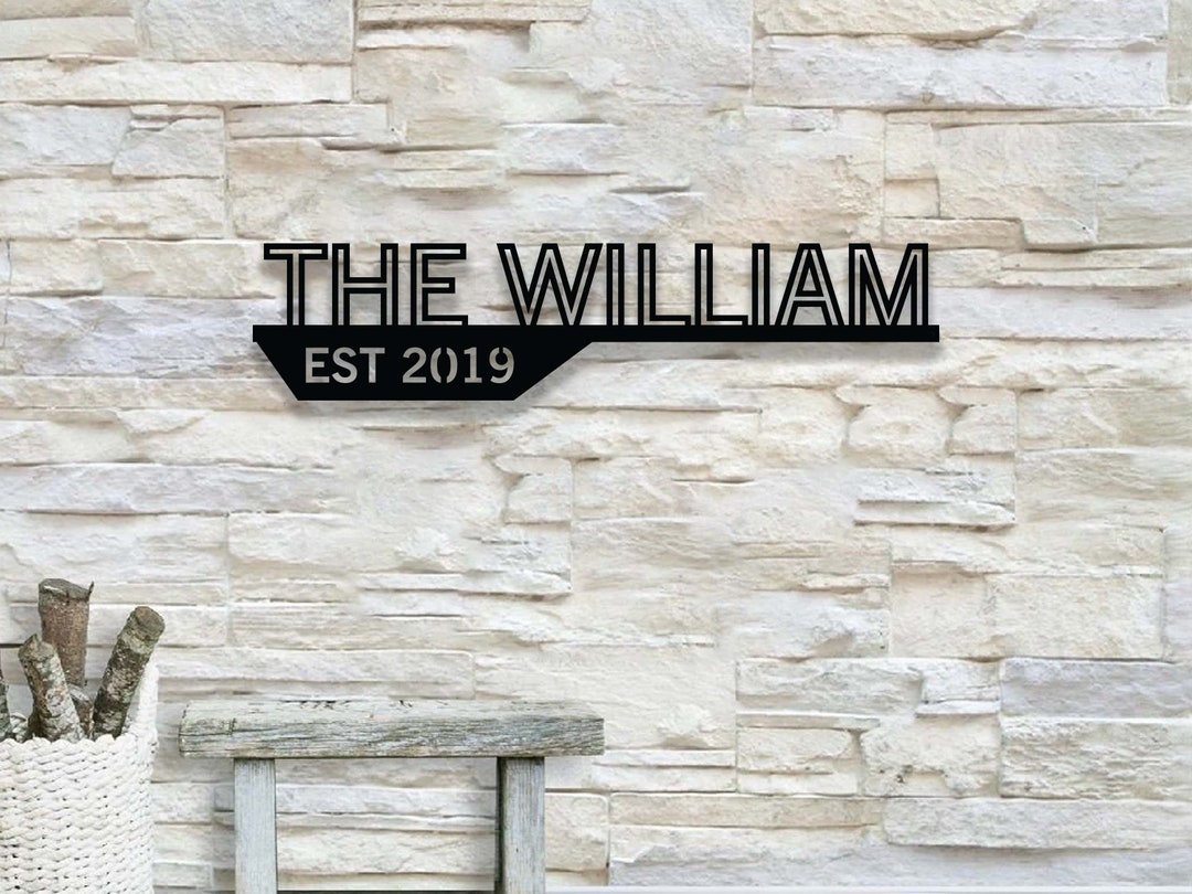 Custom Metal Signs, Custom Metal Family Last Name Sign, Custom Business ...