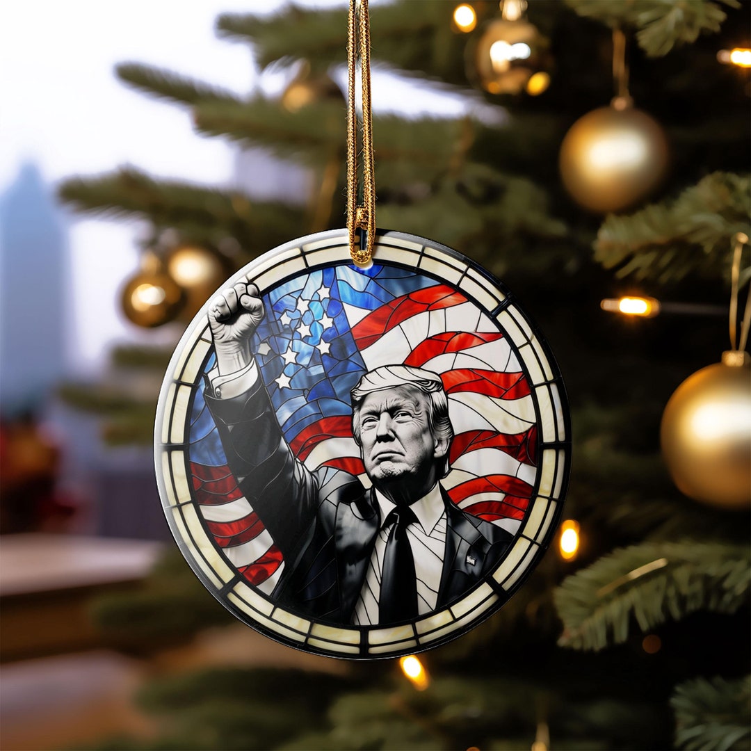 Trump 2024 Ceramic Ornament, Daddy's Home Trump Gift, President Trump ...