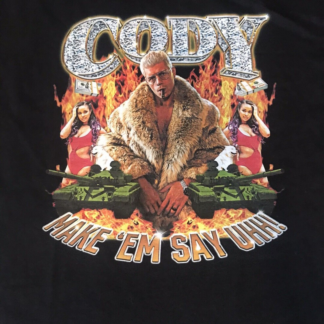 Cody Rhodes Make 'em Say Uhh T-shirt Cotton Mens Tee S-5XL, Cody Rhodes ...
