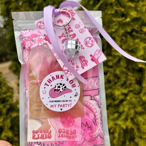 Disco Cowgirl Party Favors: Pink Bandana, Disco Ball Keychain & More - Etsy