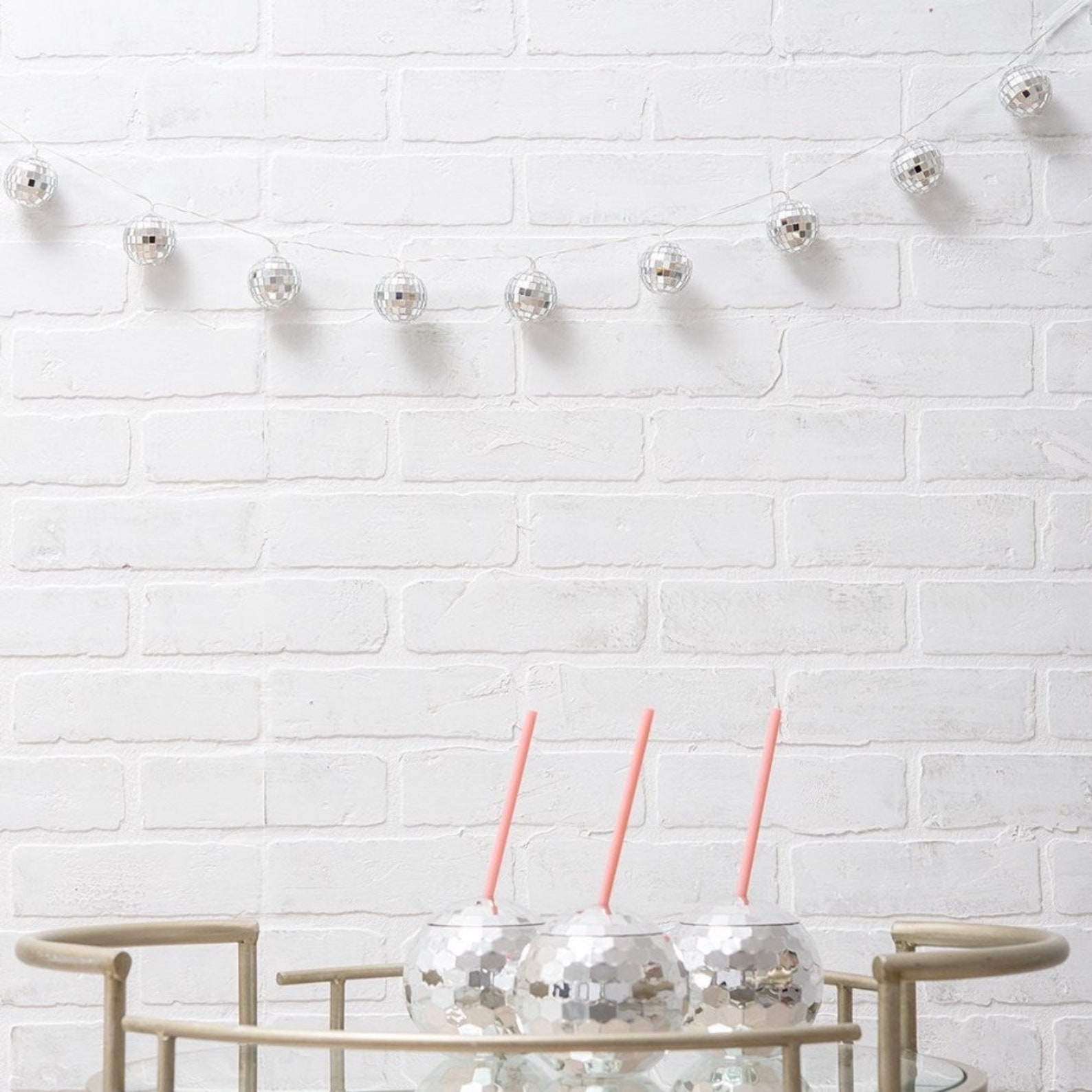 70s Retro Disco Ball String Lights: Party Decorations - Etsy