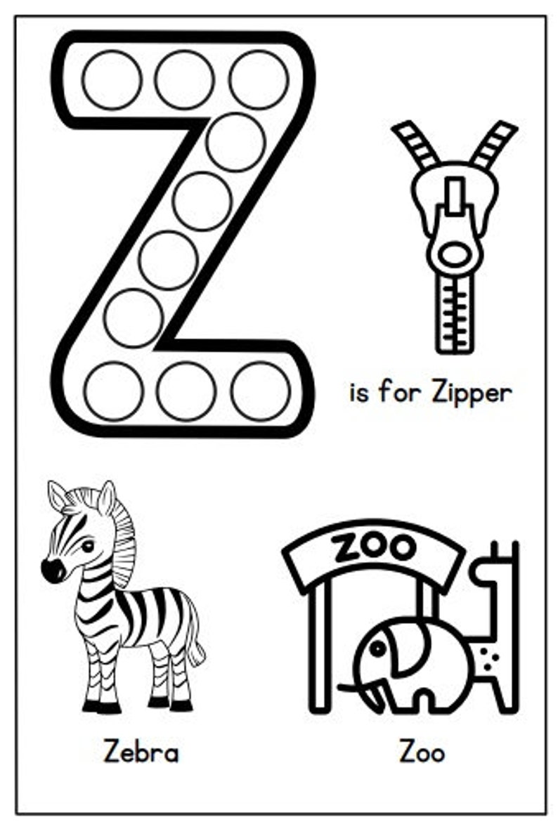 Alphabet A-Z Learning Activity Book - Etsy