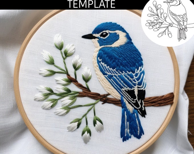 Floral Window Embroidery Pattern: Beginner DIY Design, Printable ...