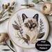 Tabby Cat Embroidery PDF Pattern. 7 Sizes From 3 to 8 Inch & A4 for ...