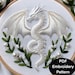 Dragon Embroidery PDF Pattern. 6 Sizes 3 to 8 Inch for Hand Embroidery ...