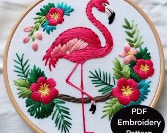Toucan Bird Hand Embroidery PDF Pattern. 7 Sizes 3-8 Inch & A4 Hoop. Embroidery Transfer Toucan ...